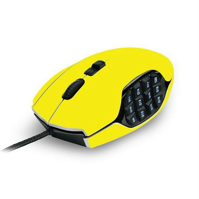 MightySkins LOGG600-Solid Yellow Skin for Logitech G600 MMO Gaming ...