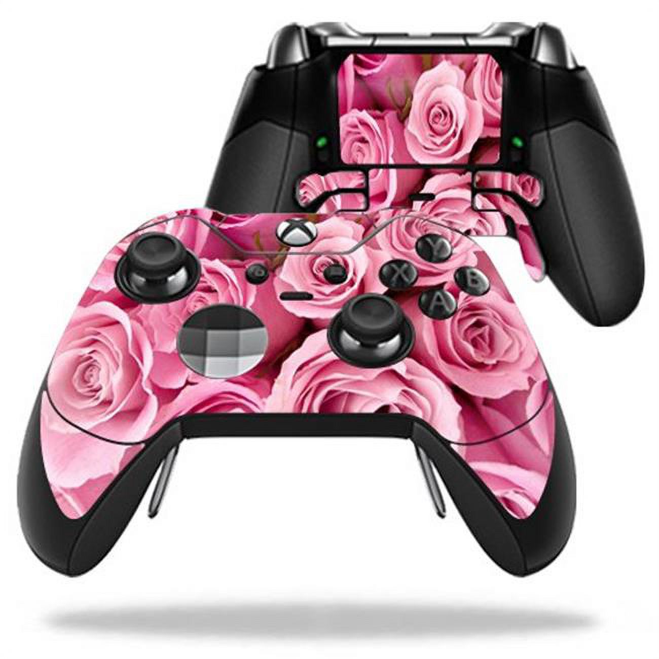MightySkins MIELITECO-Pink Roses Skin Decal Wrap for Microsoft Xbox One ...