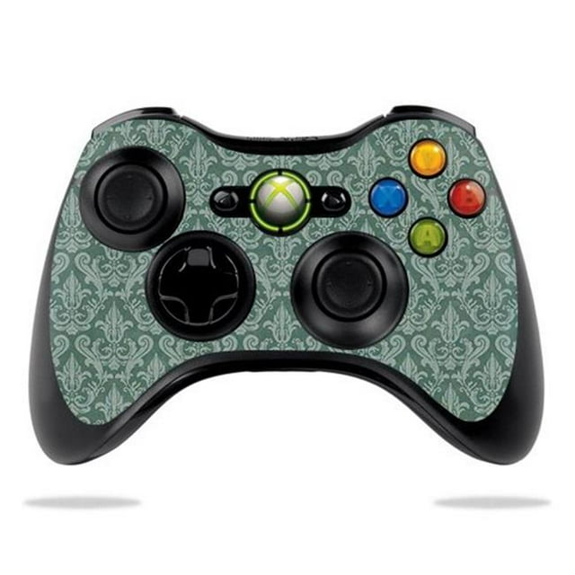 MightySkins MIXB360CO-Teal Damask Skin for Microsoft Xbox 360 ...