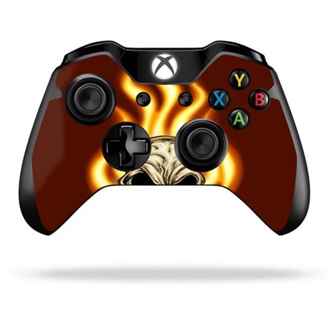MightySkins MIXBONCO-Burning Skull Skin Decal Wrap for Microsoft Xbox ...