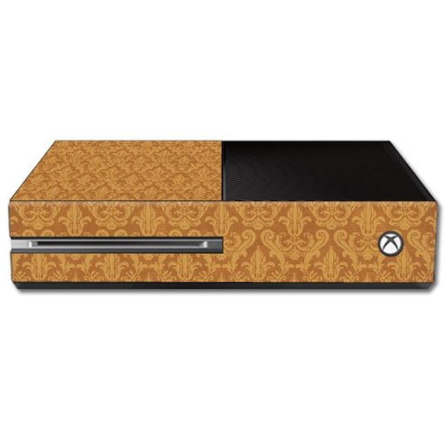 MightySkins MIXBONE-Gold Damask Skin for Microsoft Xbox One - Gold ...