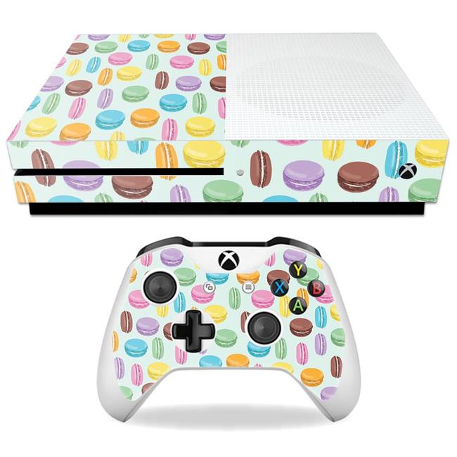 MightySkins MIXBONES-Macarons Skin Decal Wrap for Microsoft Xbox One S ...