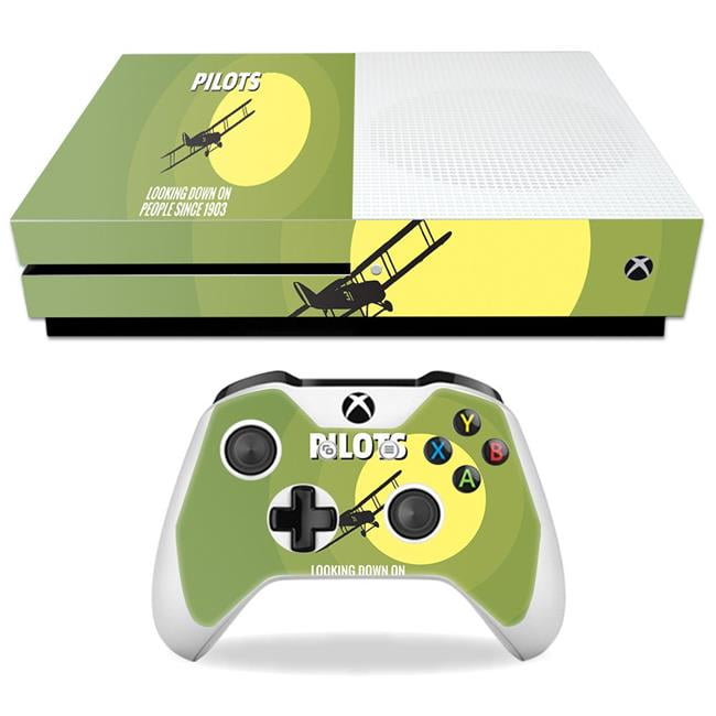 MightySkins MIXBONES-Pilots Skin Decal Wrap for Microsoft Xbox One S ...