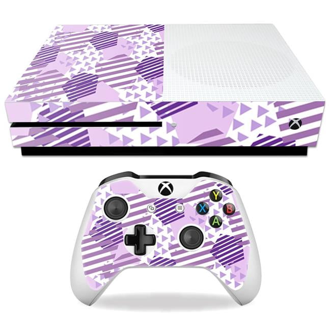 MightySkins MIXBONES-Purple Pentagon Skin Decal Wrap for Microsoft Xbox ...