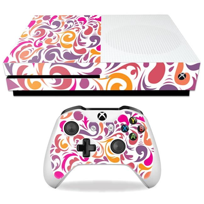 MightySkins MIXBONES-Swirly Girly Skin Decal Wrap for Microsoft Xbox ...