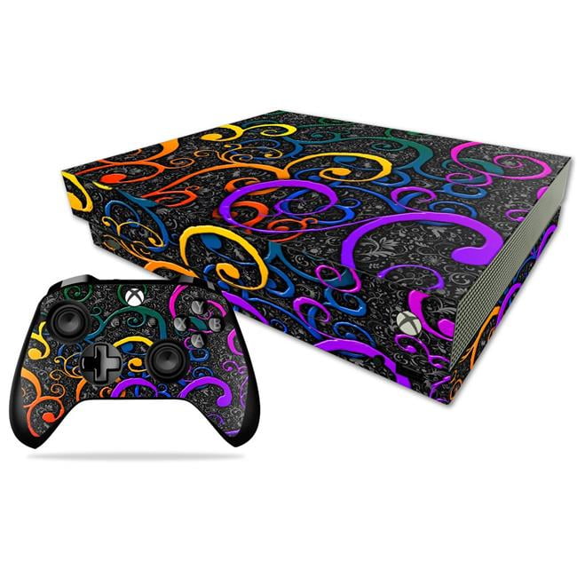 MightySkins MIXBONXCMB-Color Swirls Skin Decal Wrap for Microsoft Xbox ...