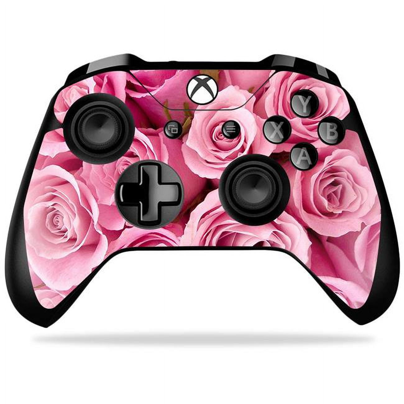 MightySkins MIXBONXCO-Pink Roses Skin Decal Wrap for Microsoft Xbox One ...