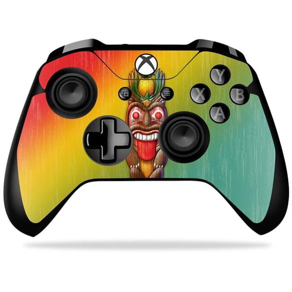 MightySkins MIXBONXCO-Tiki Man Skin Decal Wrap for Microsoft Xbox One X ...