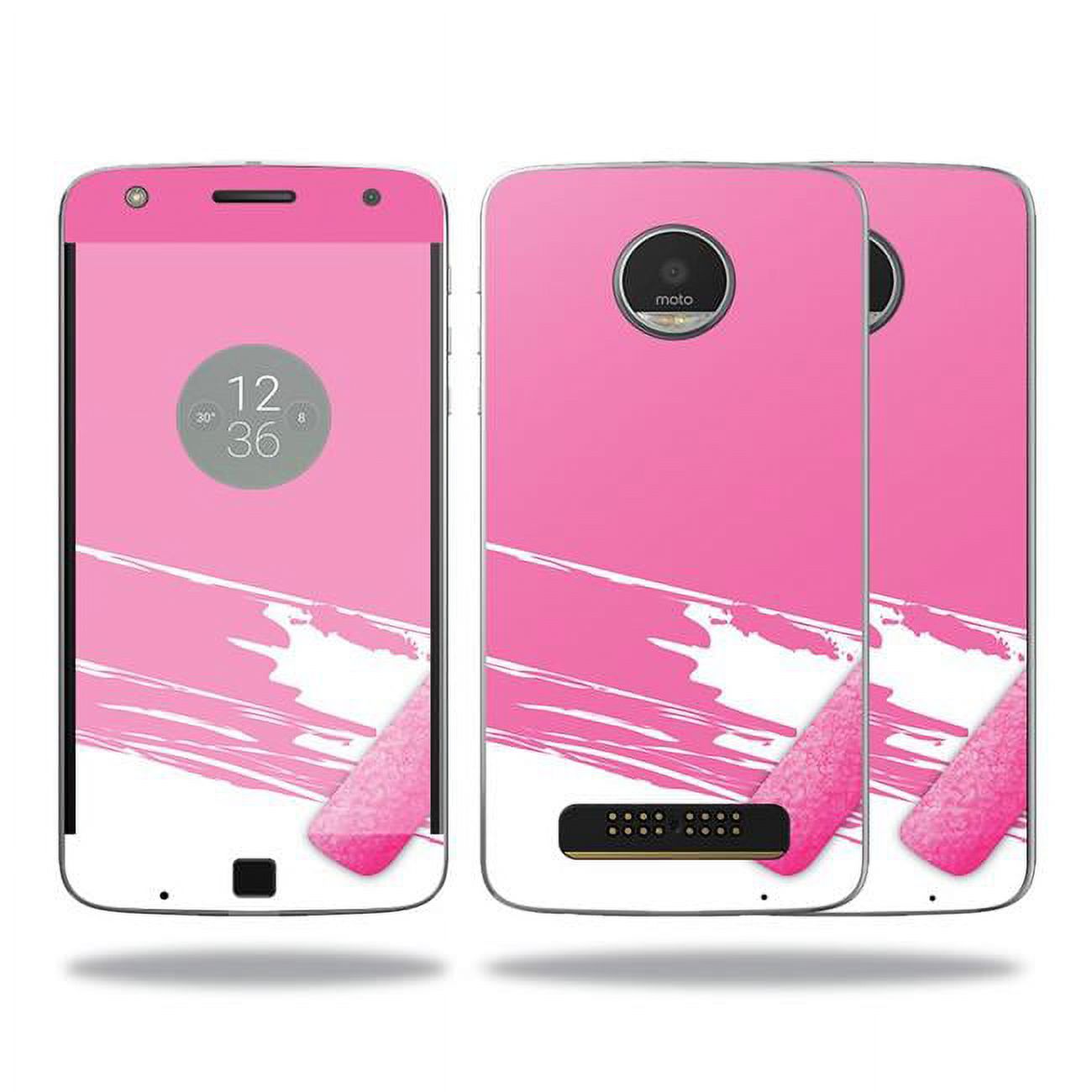 MightySkins MOMZPL-Pink Paint Roller Skin for Motorola Moto Z Play ...