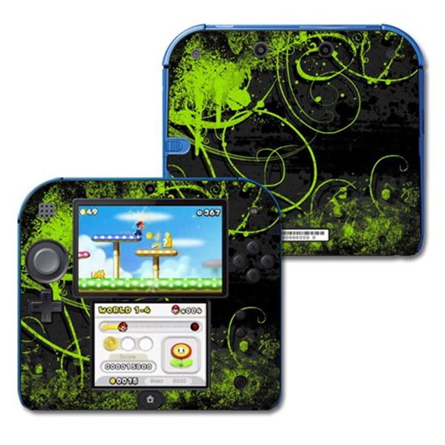 MightySkins NI2DS-Green Distortion Skin Decal Wrap for Nintendo 2DS ...