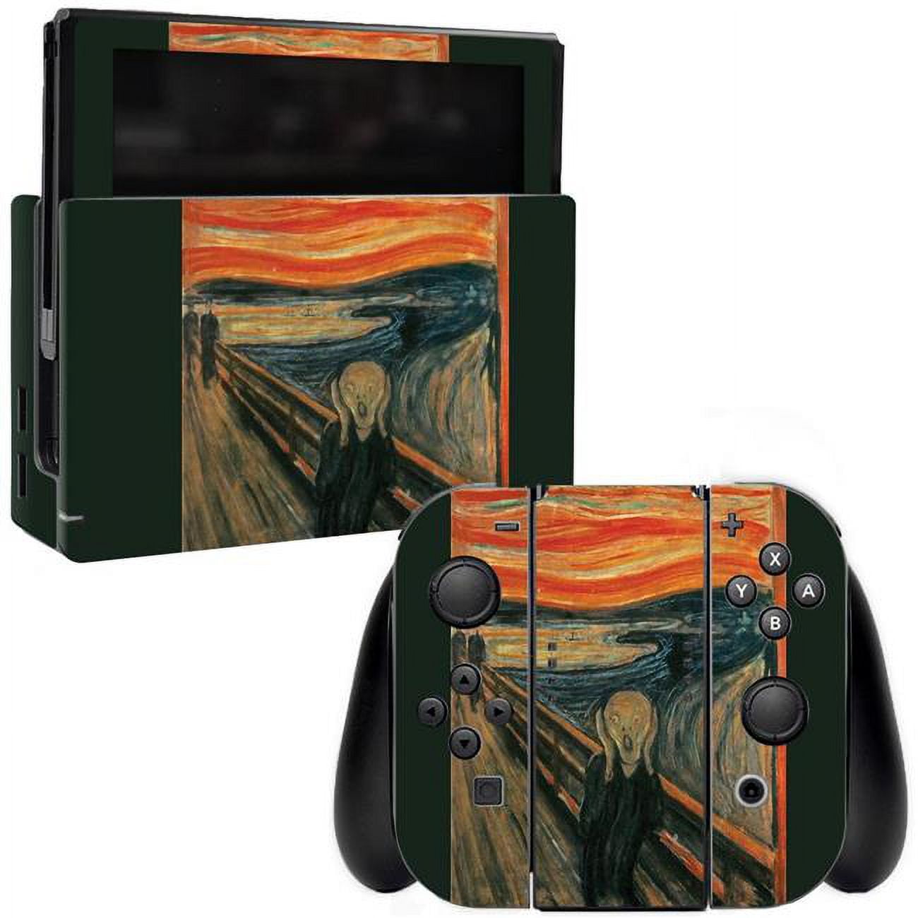 MightySkins NISWI-The Scream Skin Decal Wrap for Nintendo Switch - The ...