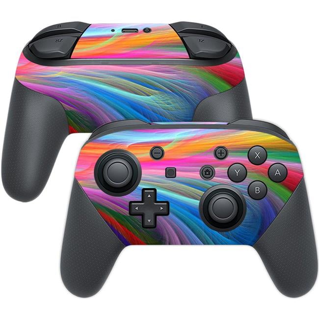 MightySkins NISWPCOI-Rainbow Waves Skin for Nintendo Switch Pro ...