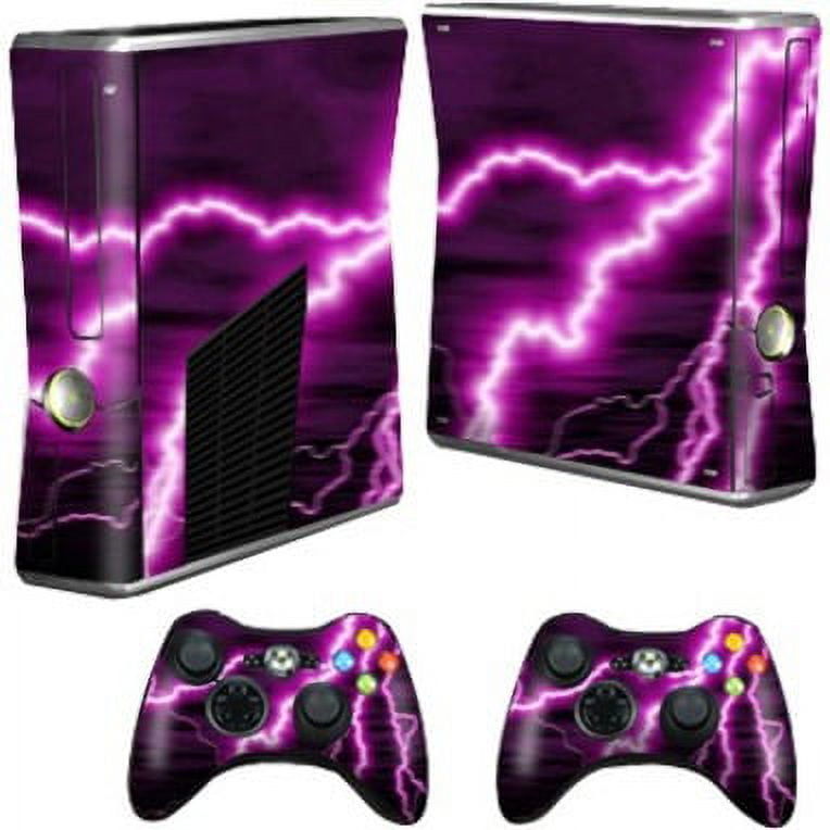 MightySkins Purple Lightning, Microsoft Xbox 360 S Slim System ...