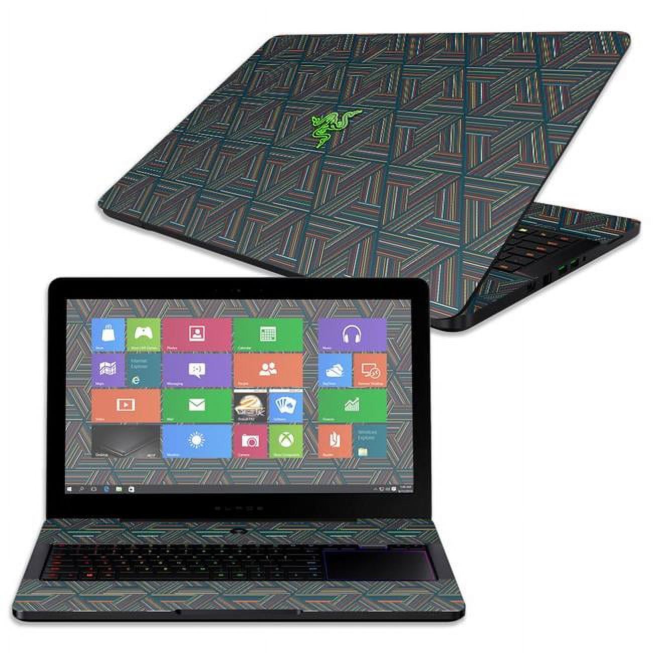 MightySkins RABLPR17-Triangle Stripes Skin for 17 in. Razer Blade Pro ...