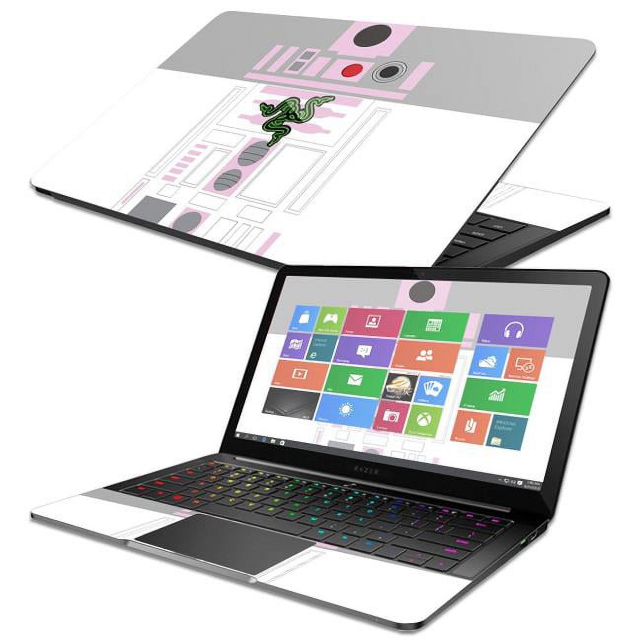 MightySkins RABLSTE13-Pink Cyber Bot Skin for 13.3 in. 2017 Razer Blade ...