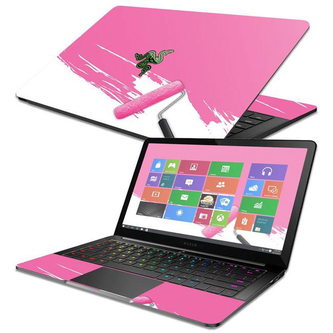 MightySkins RABLSTE13-Pink Paint Roller Skin for 13.3 in. 2017 Razer ...