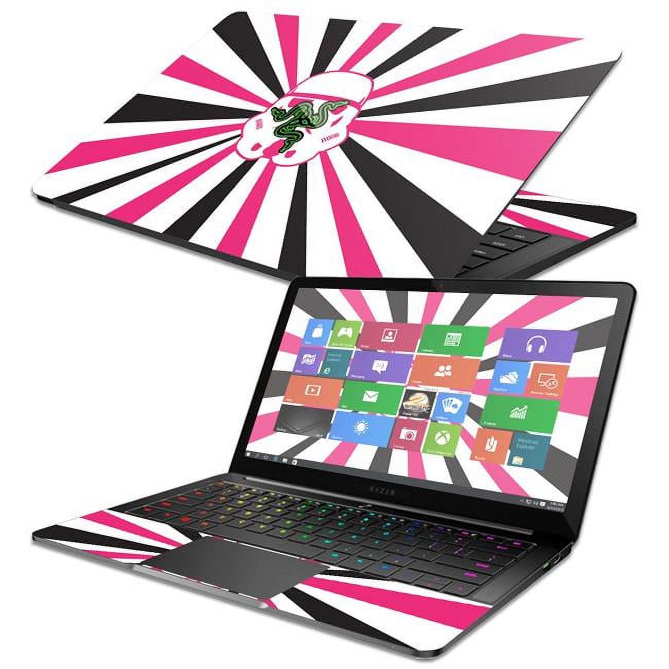 MightySkins RABLSTE13-Pink Star Rays Skin for 13.3 in. 2017 Razer Blade ...
