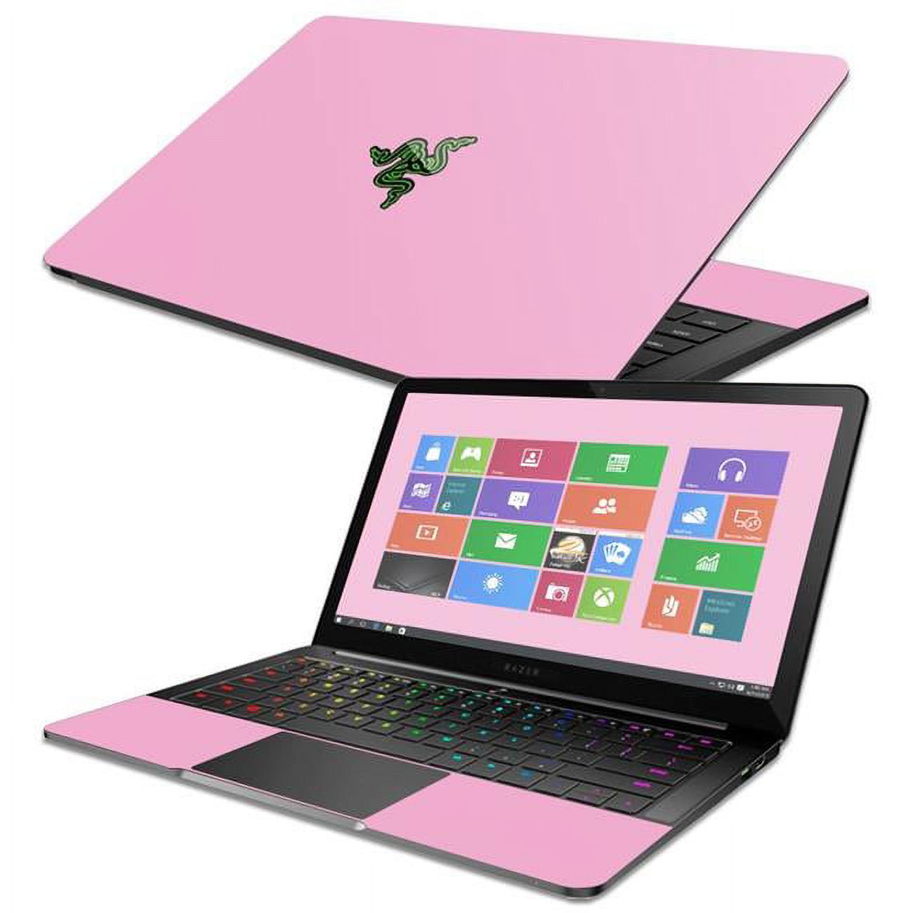 MightySkins RABLSTE13-Solid Pink Skin for 13.3 in. 2017 Razer Blade ...