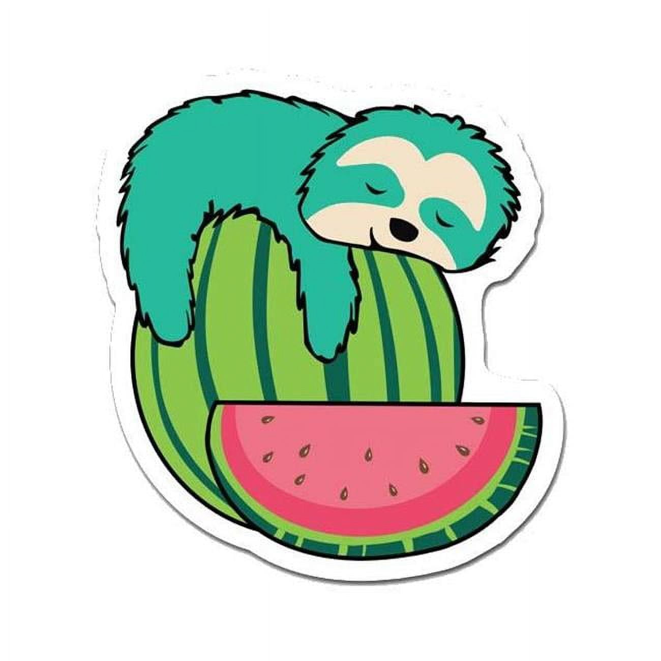 MightySkins RD-12-99697 Sloth Watermelon 12 in. Peel & Stick Wall Art ...