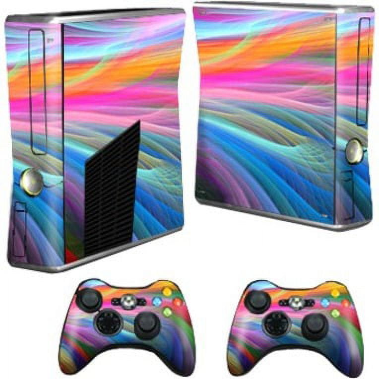 MightySkins Rainbow Waves, Microsoft Xbox 360 S Slim System - Walmart.com
