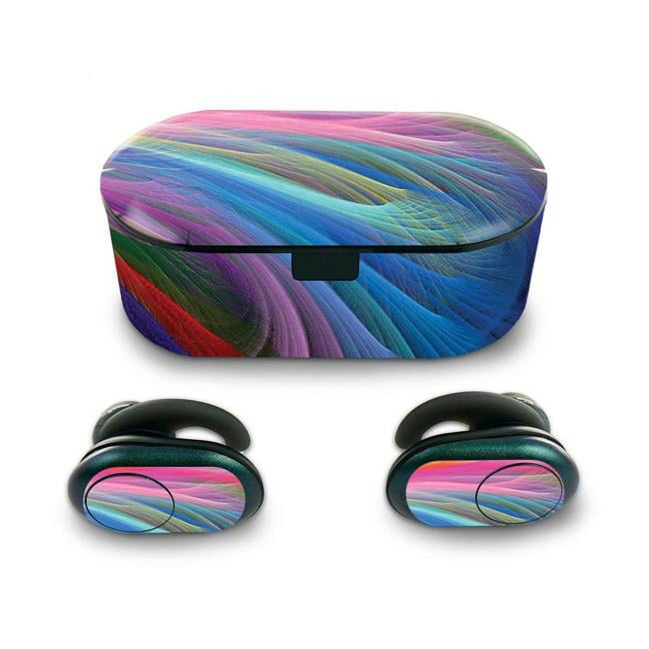 MightySkins SKPU-Rainbow Waves Skin for Push Wireless Earbuds - Rainbow ...