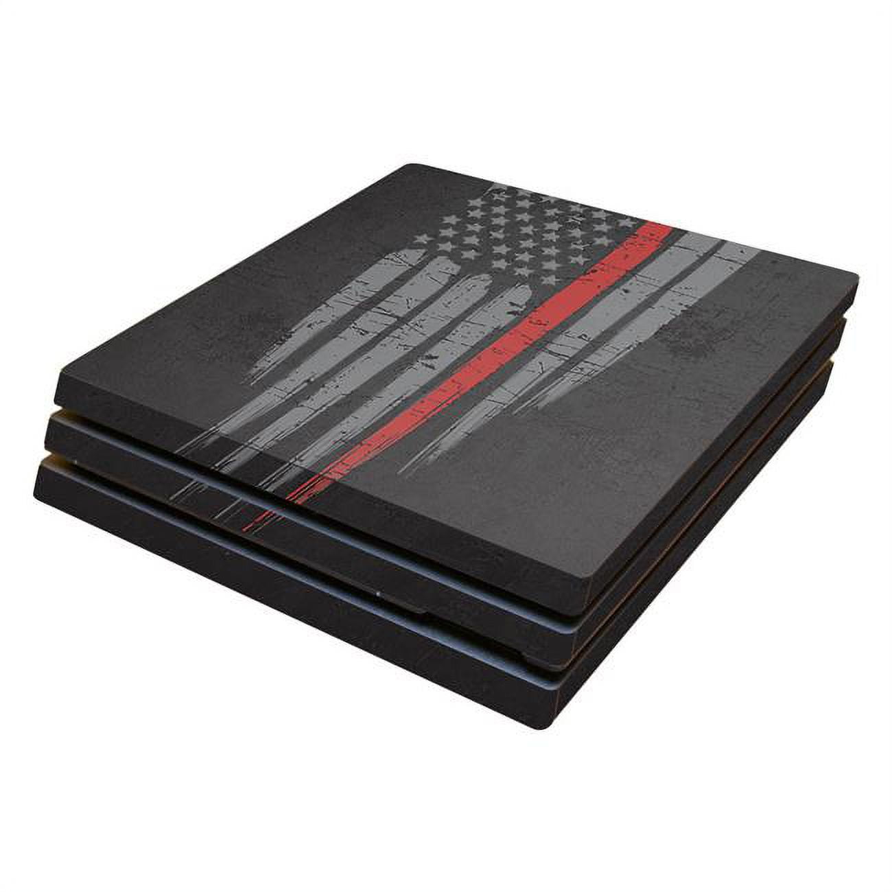 MightySkins SOPS4PRO-Thin Red Line Skin Compatible with Sony PS4 Pro ...