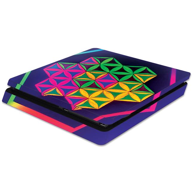 MightySkins SOPS4SL-Shapes Within Skin for Sony PS4 Slim Console ...