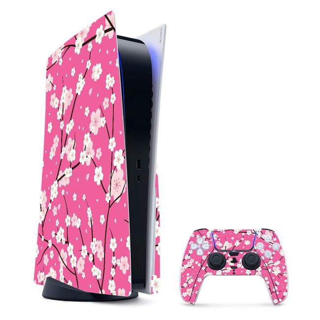 MightySkins SOPS5CMB-Sakura Pink Skin for PS5 & Playstation 5 Bundle ...