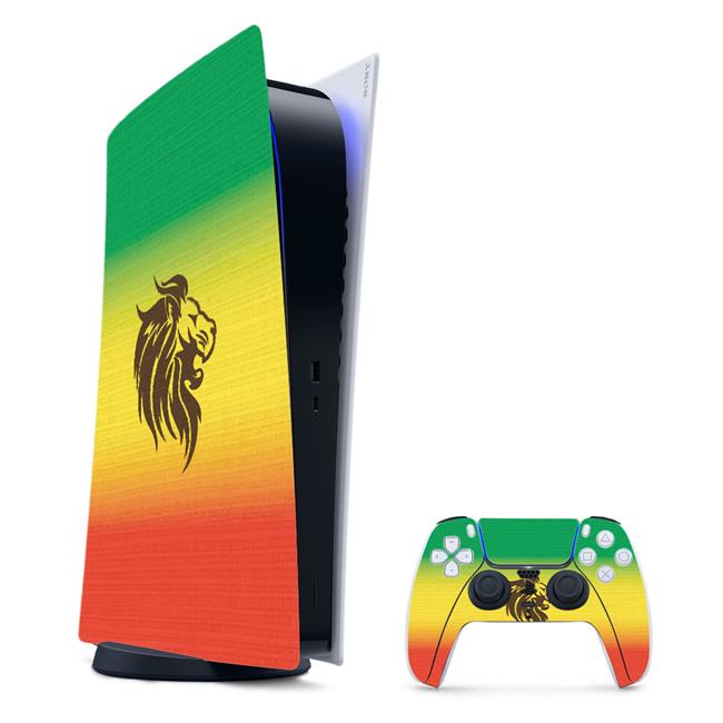 MightySkins SOPS5DGCMB-Rasta Lion Skin for PS5 & Playstation 5 Digital ...