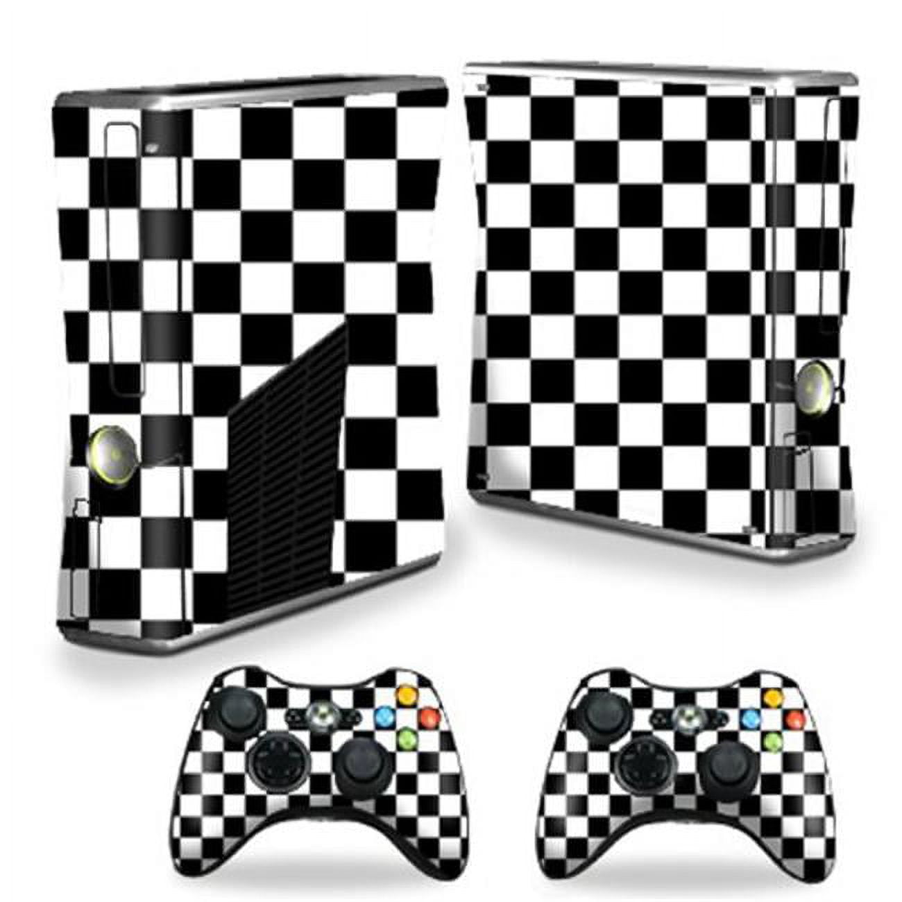 MightySkins XBOX360S-Check Skin Decal Wrap Cover for Xbox 360 S Slim ...
