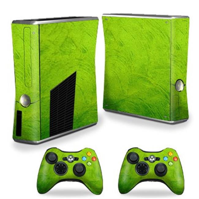 MightySkins XBOX360S-Green Cement Skin Decal Wrap for Xbox 360 S Slim ...