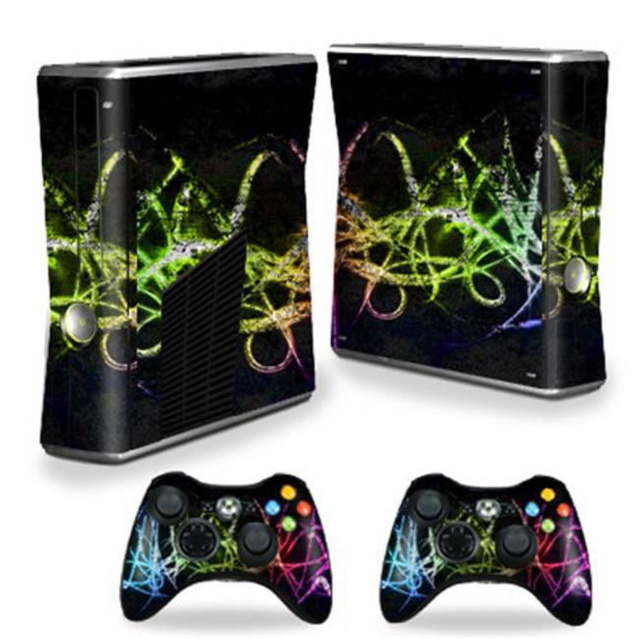 MightySkins XBOX360S-Neon Skin Decal Wrap Cover for Xbox 360 S Slim ...