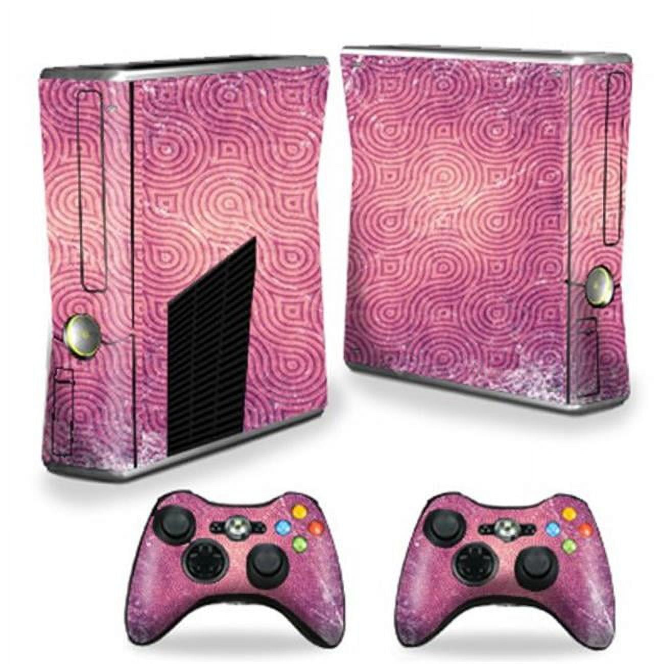 MightySkins XBOX360S-Purple Swirls Skin Decal Wrap Cover for Xbox 360 S ...