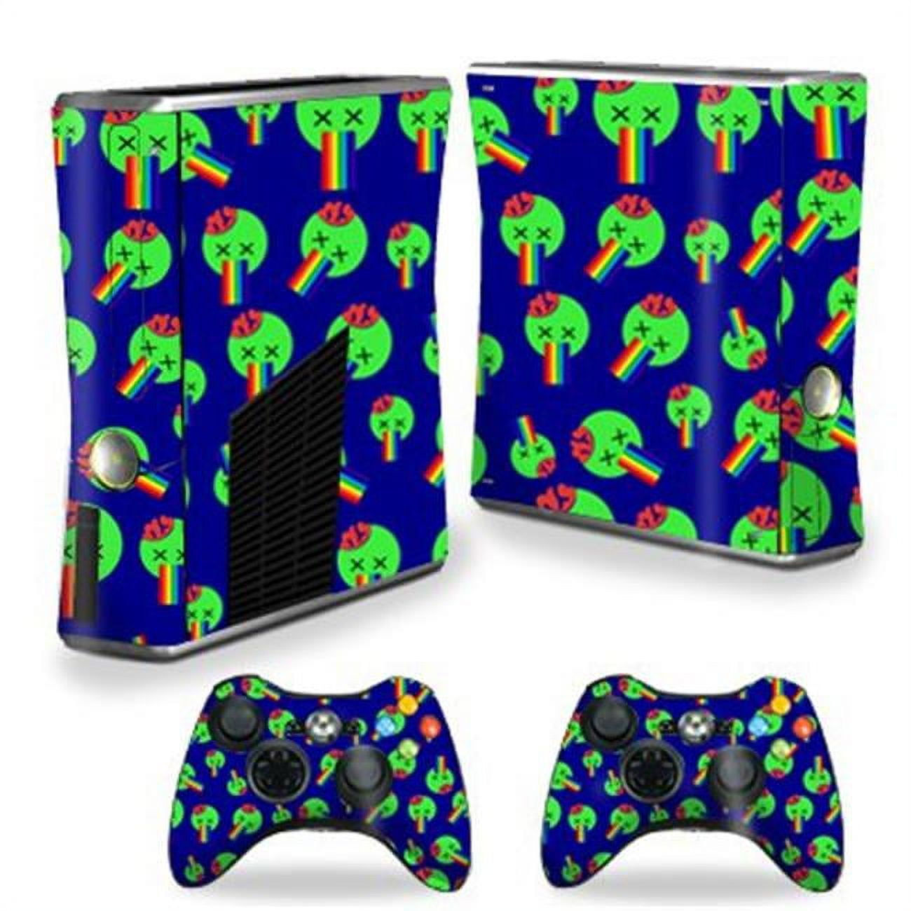 MightySkins XBOX360S-Rainbow Brains Out Skin Decal Wrap for Xbox 360 S ...