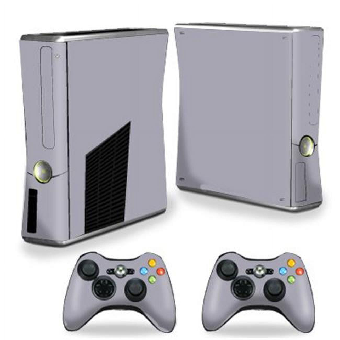 MightySkins XBOX360S-Solid Gray Skin Decal Wrap for Xbox 360 S Slim ...