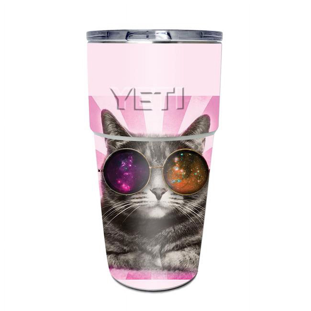 MightySkins YEPINT16SI-Galaxy Cat Skin for Yeti Rambler 16 oz Stackable ...