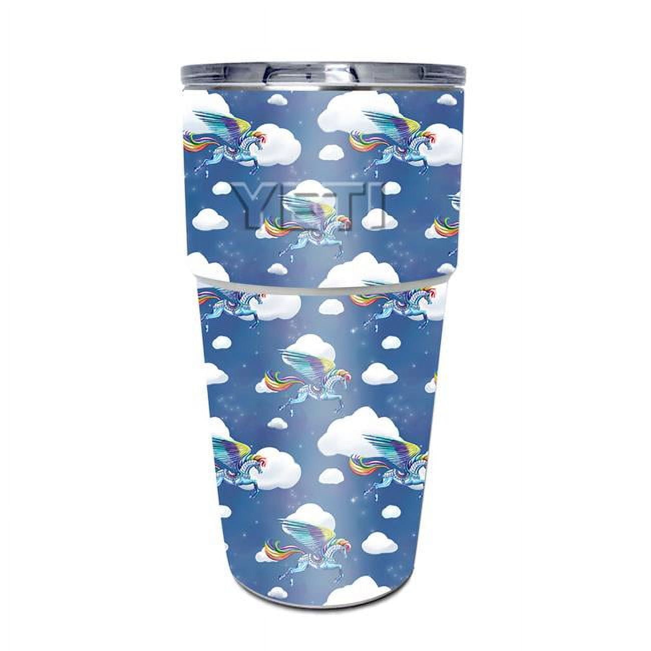 MightySkins YEPINT16SI-Rainbow Pegasus Skin for Yeti Rambler 16 oz ...