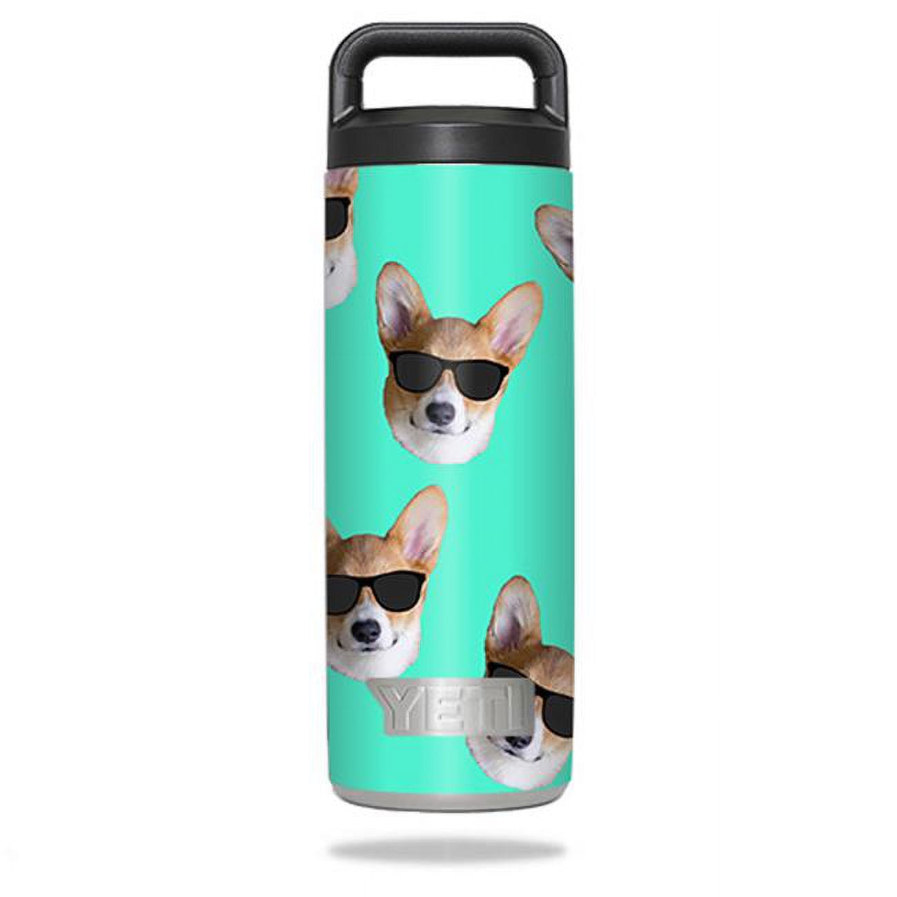 MightySkins YERABOT18-Cool Corgi Skin for Yeti Rambler 18 oz Bottle ...