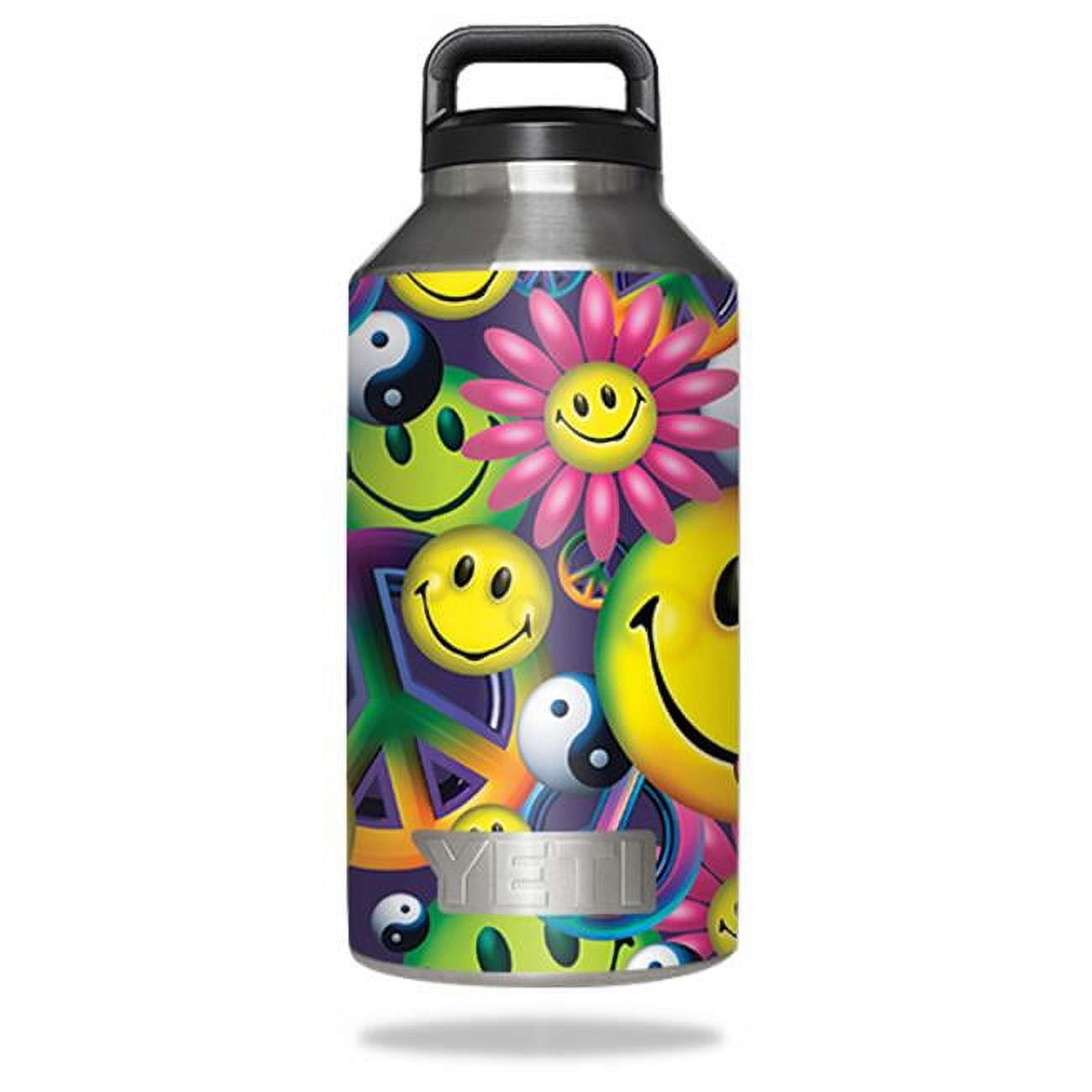 MightySkins YERABOT64-Peace Smile Skin for Yeti Rambler Bottle 64 oz ...