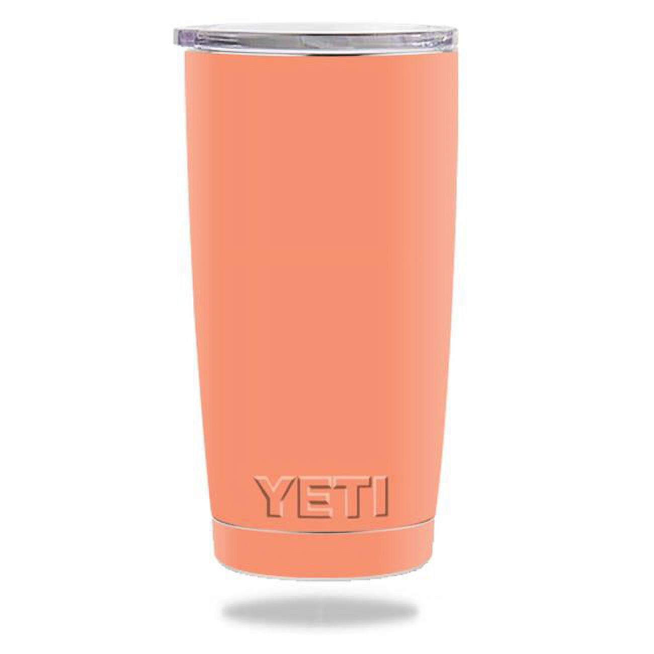MightySkins YERAM20-Solid Peach Skin for 20 oz Yeti Tumbler, Solid ...