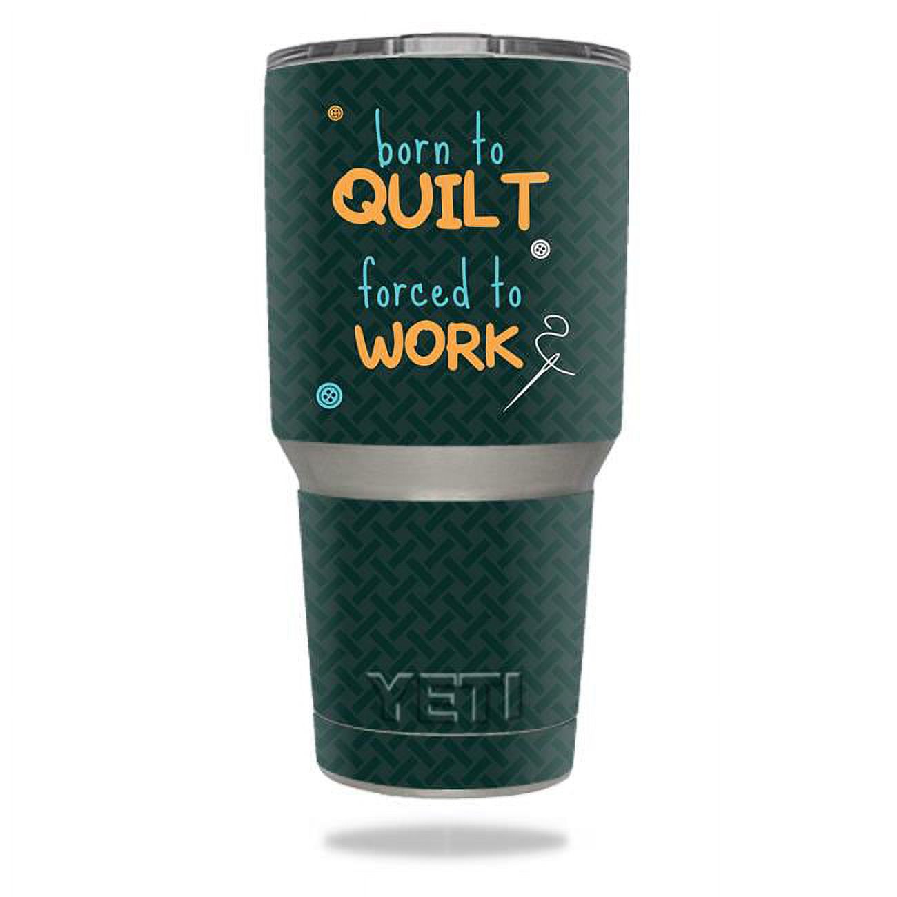 MightySkins YERAM30-Born To Quilt Skin for Yeti 30 oz Rambler Tumbler ...