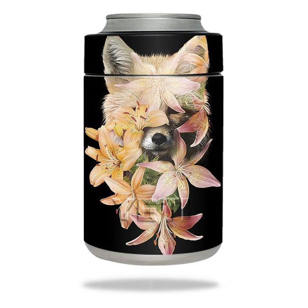 MightySkins YERAMCOL-Foxy Flowers Skin for Yeti Colster - Foxy Flowers ...