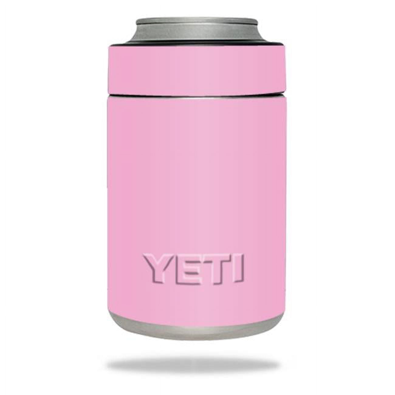MightySkins YERAMCOL-Glossy Pink Skin for Yeti Rambler Colster Wrap ...