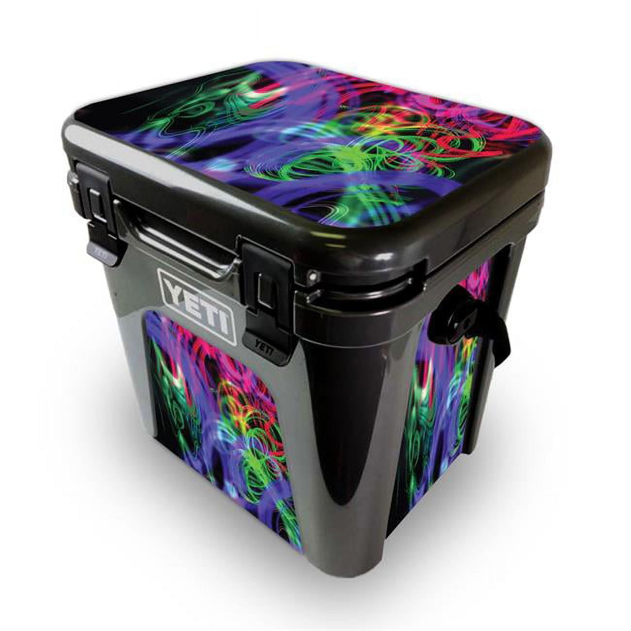 MightySkins YEROAD24-Neon Splatter Skin for Yeti Roadie 24 Hard Cooler ...