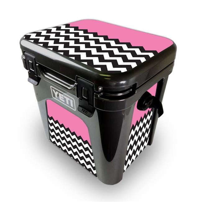 MightySkins YEROAD24-Pink Chevron Skin for Yeti Roadie 24 Hard Cooler ...