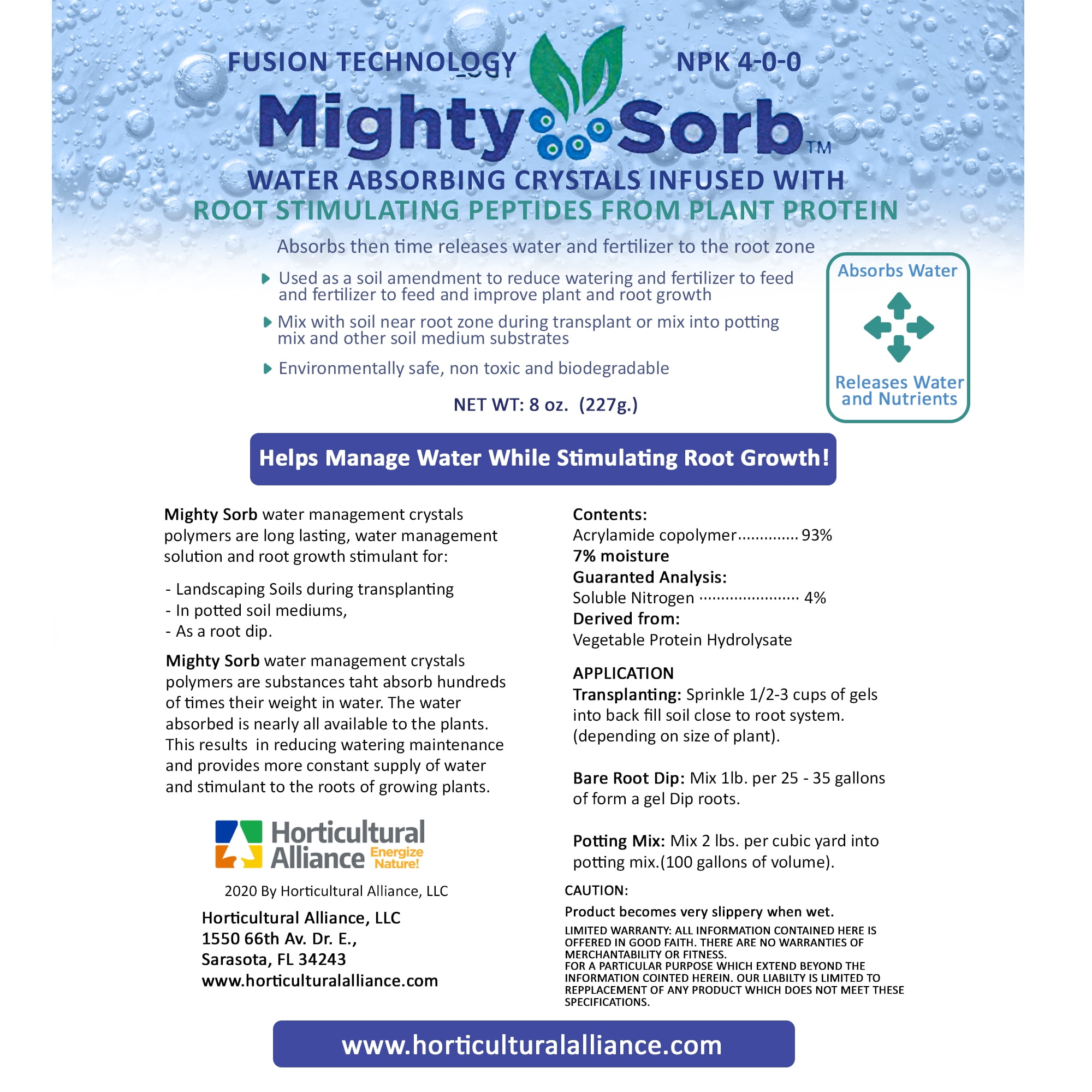 MightySorb Water Storing Crystals for Plants Water-Holding Polymer ...