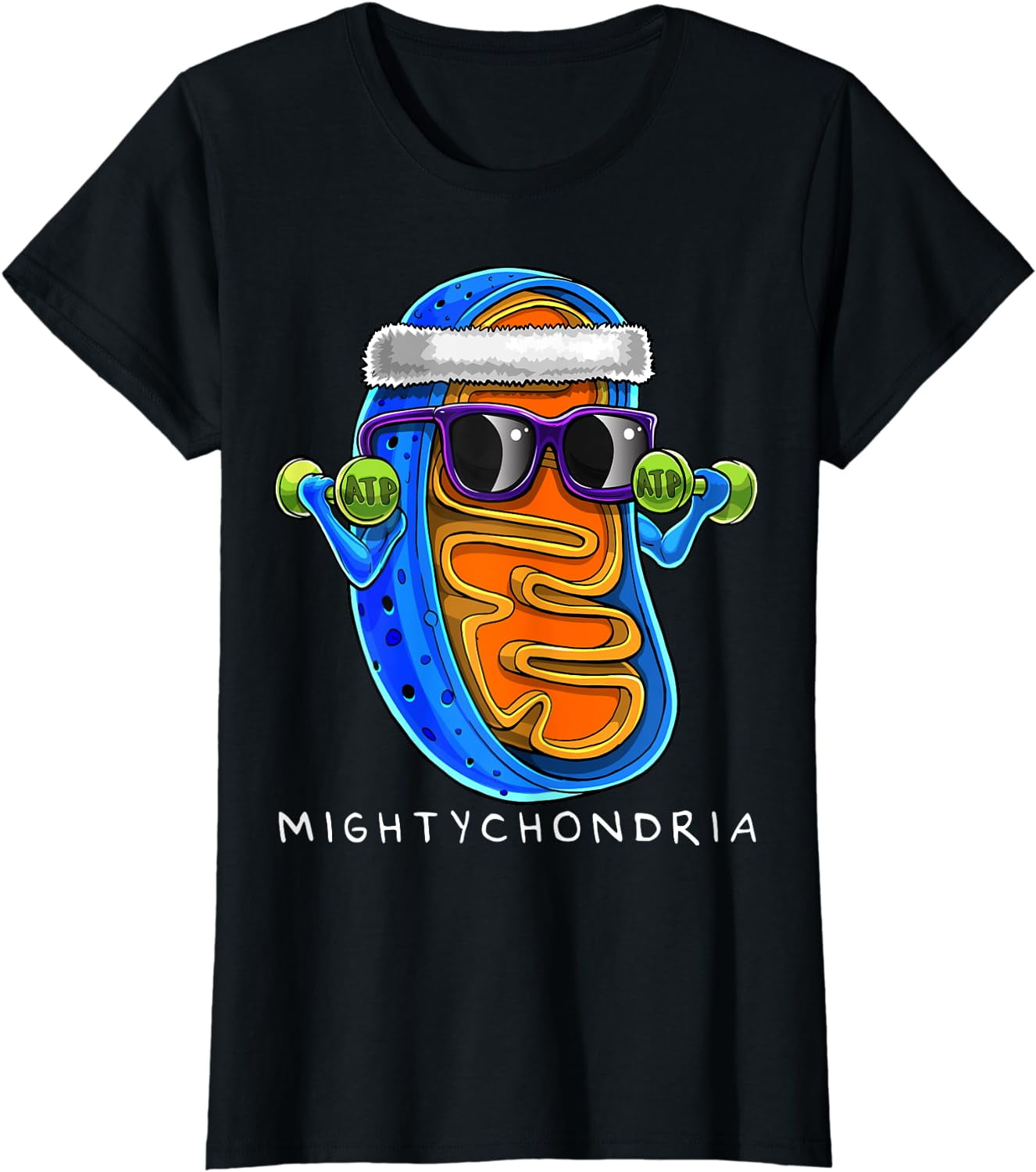 Mightychondria Cellular Biology Science Teacher Funny Gift T-Shirt ...