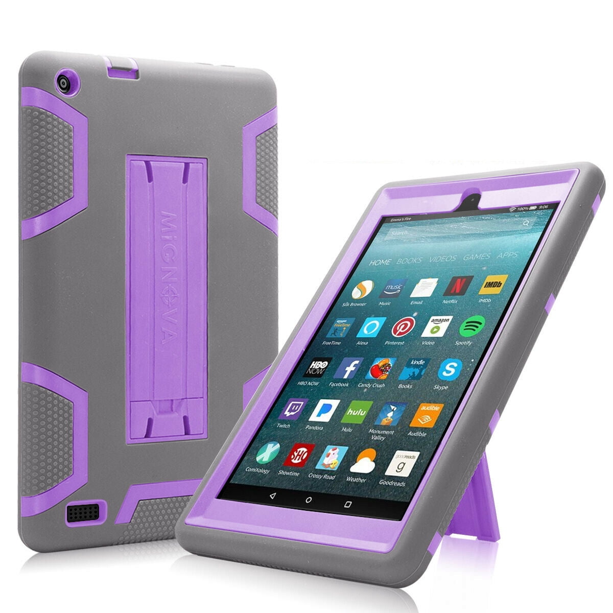 Mignova Case For Amazon Fire 7 (2017 Release) Case,[Kickstand Feature ...