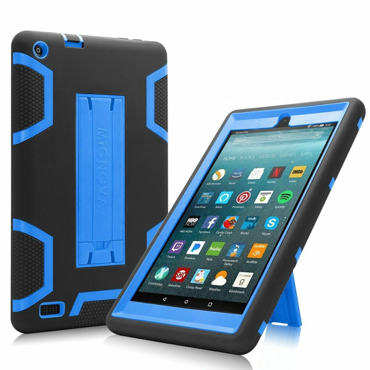 Mignova Case For Amazon Fire 7 (2017 Release) Case,[Kickstand Feature ...