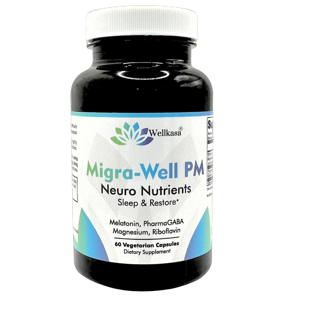 Migra-Well PM: Nourishing Brain & Nerve Support Sleep Aid (60 Capsules ...